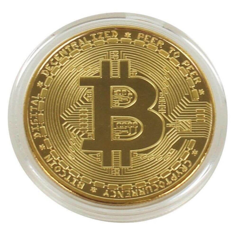Sammlermünzen aus Metal Bitcoin, Ehtereum, Litecoin (je nach Variante